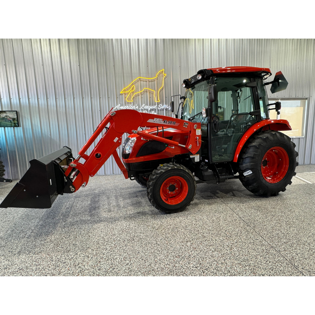 KIOTI NS6010 HST Cab with Factory Loader – Larry Stovesand Equipment